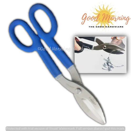 1PCS Tin Snips Galvanized Scissors (SIZES: 10", 12") Sharp Metal Sheet ...