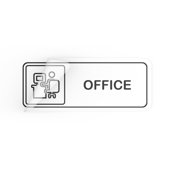 office room door sticker sign - office room - office - stiker pintu ...