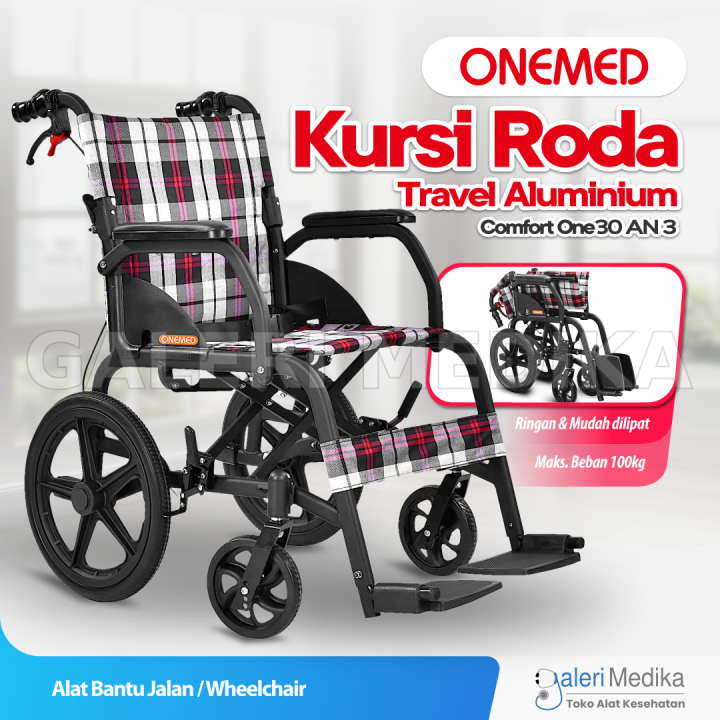 Kursi Roda Travel Onemed Comfort One 30 AN 3 Wheelchair | Lazada Indonesia