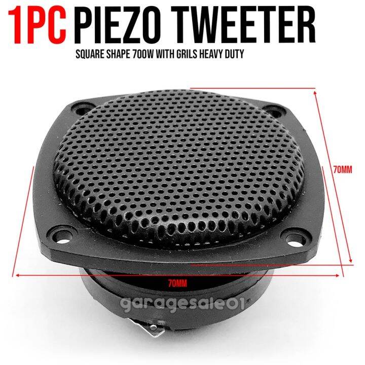 spot sales Square Piezo Tweeter With Grills 700W Heavy Duty | Lazada PH