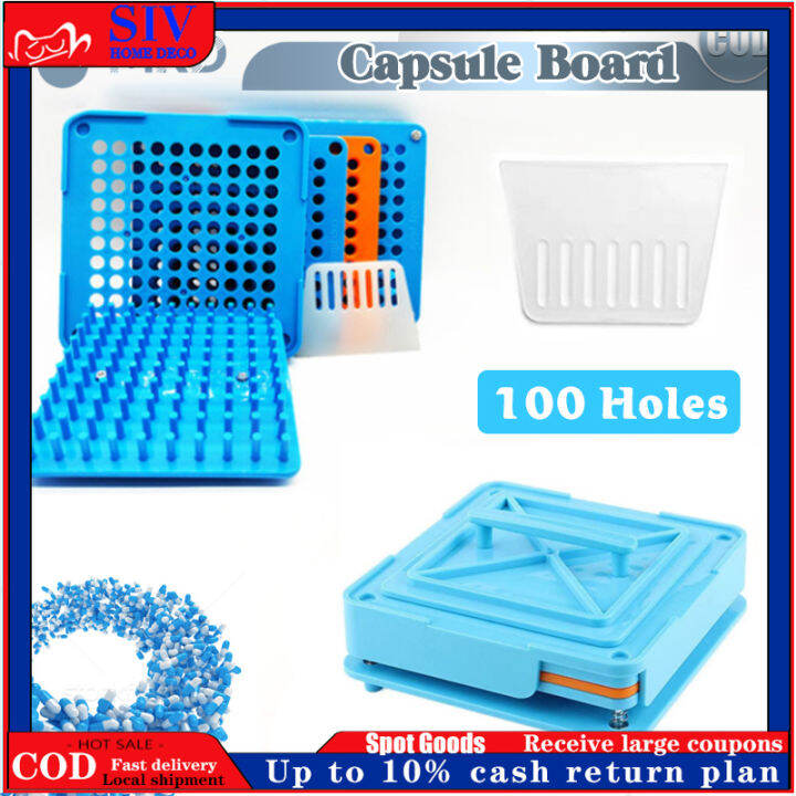 SIV HOME DECO 100 Holes Manual Capsule Filling Machine Capsule Filling ...