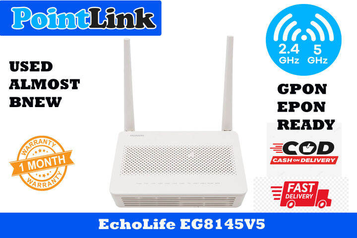 EPON/GPON 5V5 MODEM ROUTER (Used but almost Brandnew) | Lazada PH