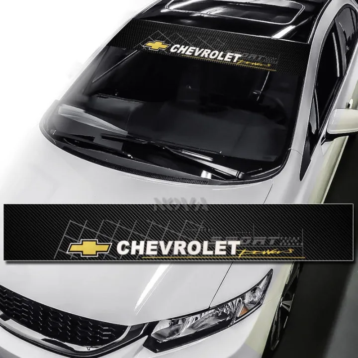 Chevrolet Chevy Car Window Windshield Carbon Fiber Vinyl Banner Decal ...