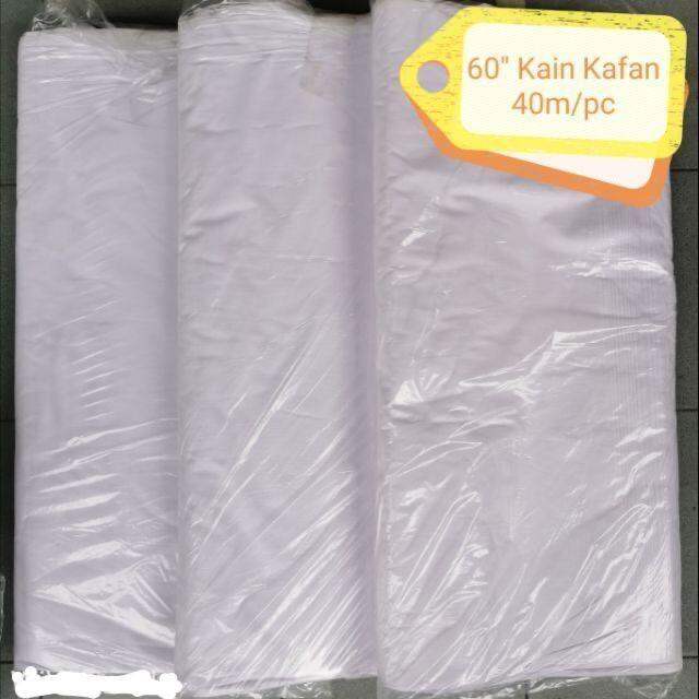 Kain Putih 60"/ Kain Kafan/ 40meter | Lazada