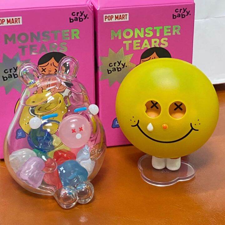 【ของแท้】POPMART Crybaby ตุ๊กตาฟิกเกอร์ Monster Tears Series Blind Box ...