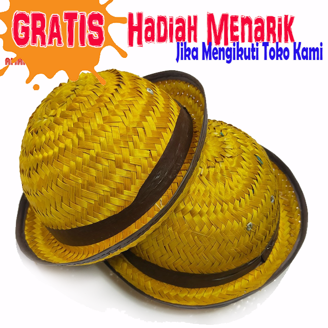 TOPI ROTAN PRAMUKA/TOPI LAPANGAN/HARGA 1 PCS/TOPI PRAMUKA ROTAN/TOPI ...