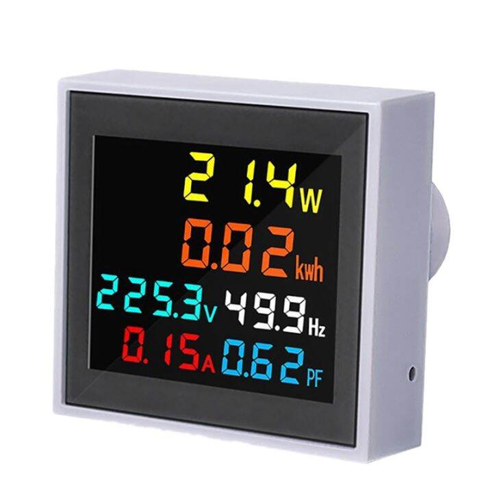Mini Electronic Watt-Hour Meter Voltage Current Power Display Frequency ...