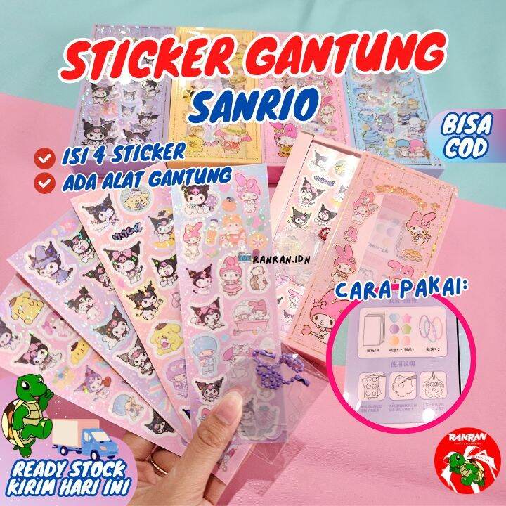 Sticker Glossy Sanrio/Stiker Gantung Sanrio/Stiker Sanrio Lucu/Stiker ...