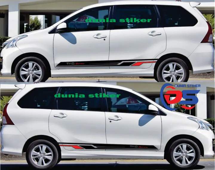 Stiker Sticker Mobil Avanza Stiker List TRD Sportivo Stiker Toyota ...