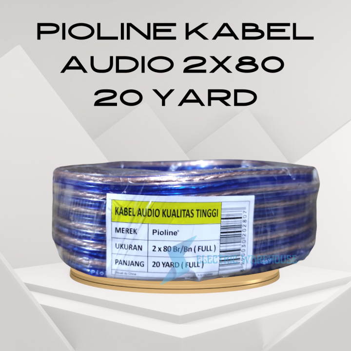 PIOLINE KABEL AUDIO 20 YARD 2x30 2x50 2x80 | Lazada Indonesia