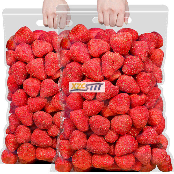 Freeze-dried strawberry crisp whole strawberry dried 500g snowflake ...
