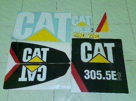 Sticker Excavator Caterpillar Cat 305.5E2 Stiker Alat Berat | Lazada ...