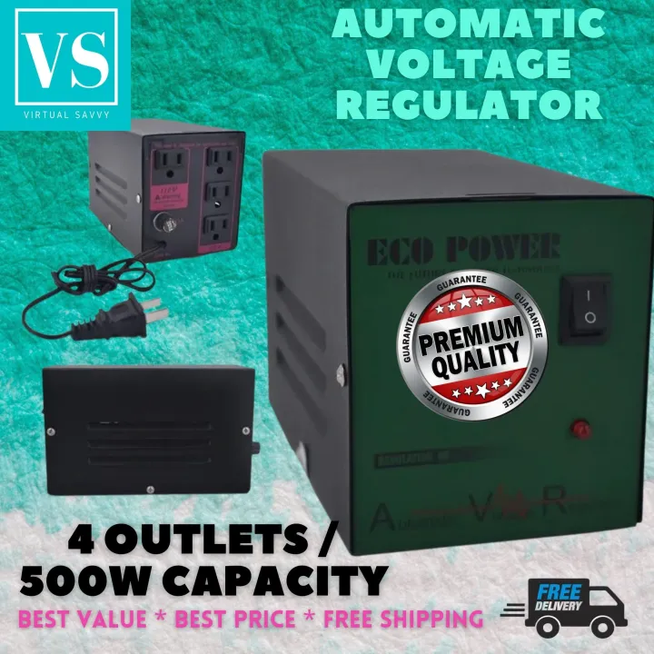 Virtual Savvy Eco Power AVR 500W With 110V (50W) Automatic Voltage ...