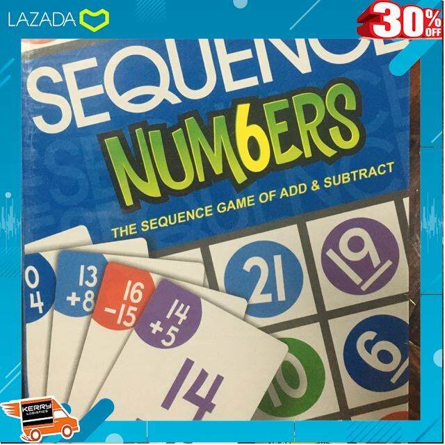 .เสริมสร้างพัฒนาการสมอง เกมครอบครัว. Sequence numbers board game บวกเล ...