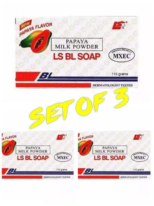 Set of 3 Original LS BL Soap 115g papaya | Lazada PH
