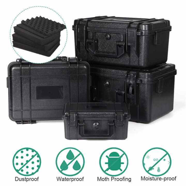 Waterproof Safety Case ABS Plastic Tool Box Outdoor Tactical Dry Box ...