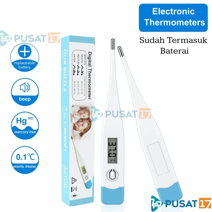 THERMOMETER DIGITAL ALAT PENGUKUR SUHU BADAN TUBUH BAYI BABY ANAK ...