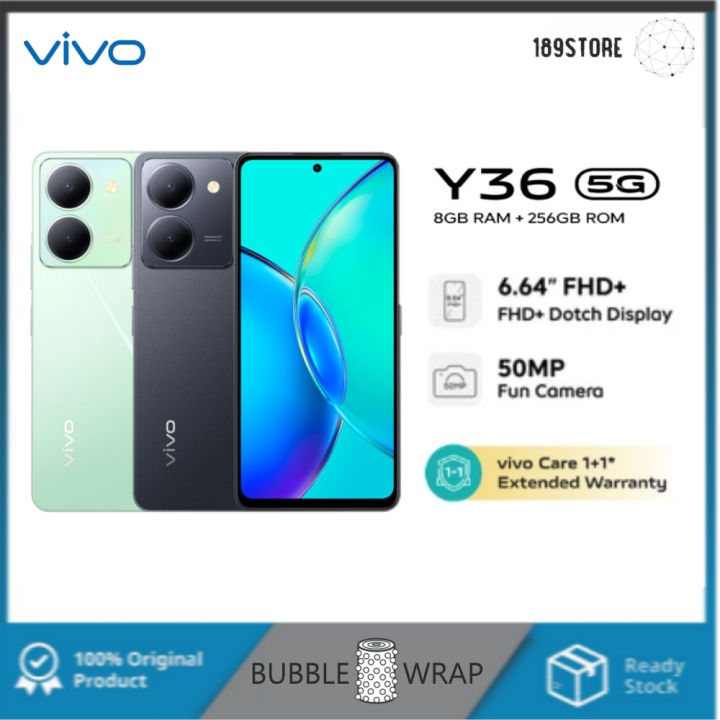 vivo Y36 5G Smartphone | 16* (8+8) GB RAM + 256GB ROM | 44W Flash ...