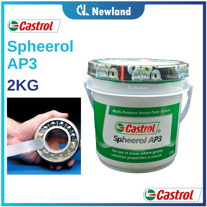 CASTROL Spheerol AP3 Multi-Purpose Heavy Duty Grease NLGI 3 (2kg) | Lazada