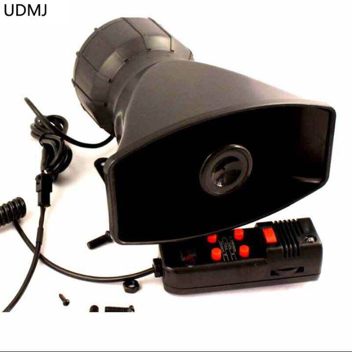 UDMJ 100W Annunciator Police Siren For Car Motorcycle 5 Tone Horn ...