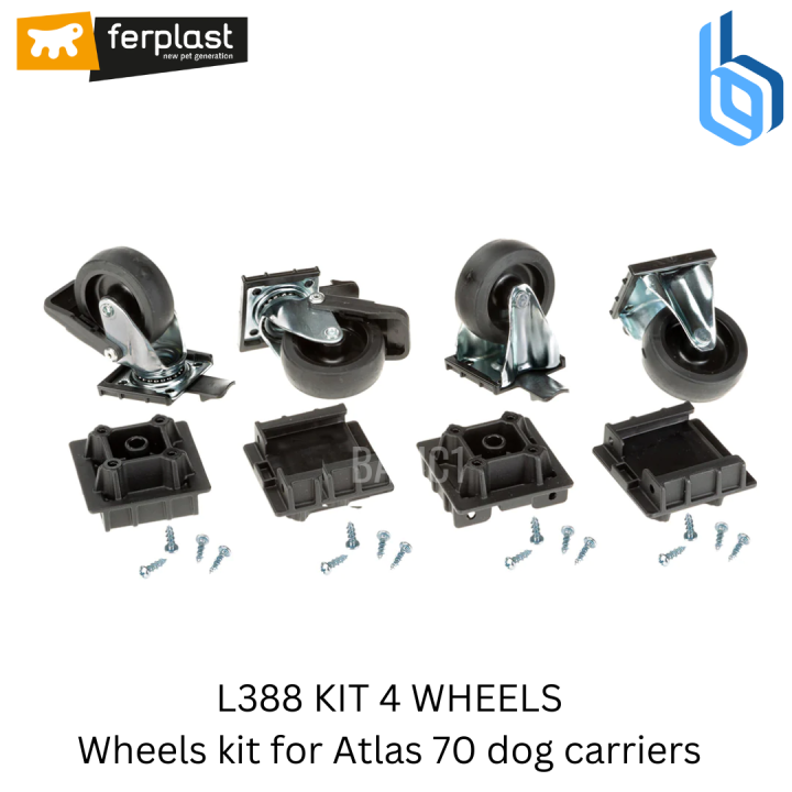 Ferplast L388 KIT 4 WHEELS Wheels kit for Atlas 70 dog carriers | Lazada PH