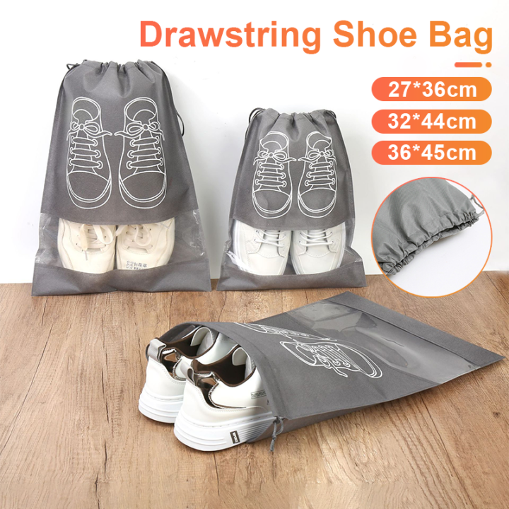 Frosted Drawstring Shoe Bag Outdoor Travel Storage Bag Indoor Shoes ...