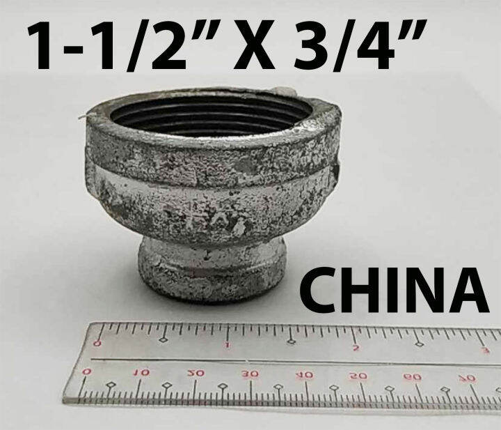 CHINA GI BELL REDUCER 1-1/2" X 3/4" SCH40 THREADED SCREW TYPE COUPLING ...