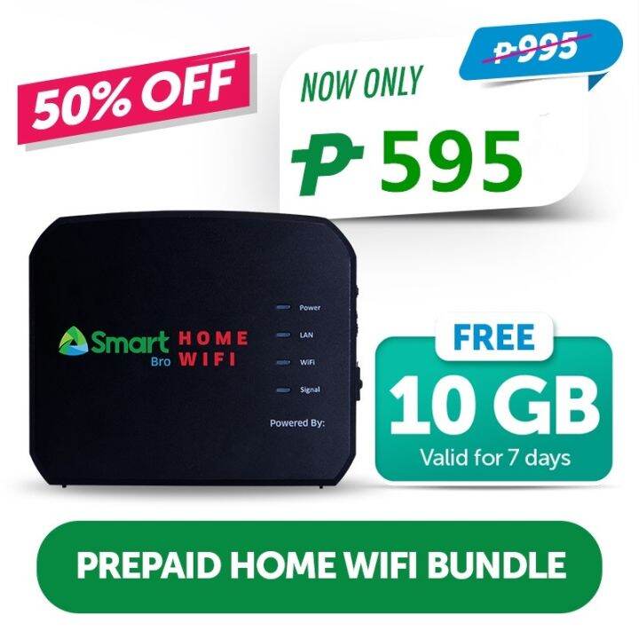 SMART Bro Prepaid Home Wifi LTE (Boosteven-R51) | Lazada PH
