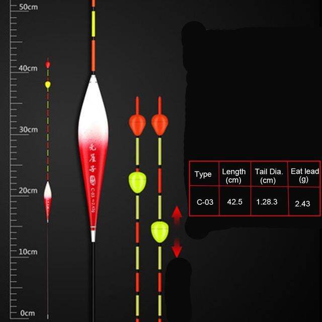 Fishing Floats Eye-catching bead Floating Ball Slidding Floater ...