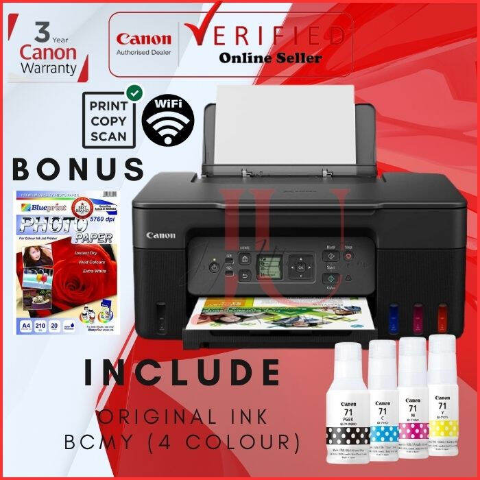 Printer Canon PIXMA G3770 ALL IN ONE WIFI | Lazada Indonesia