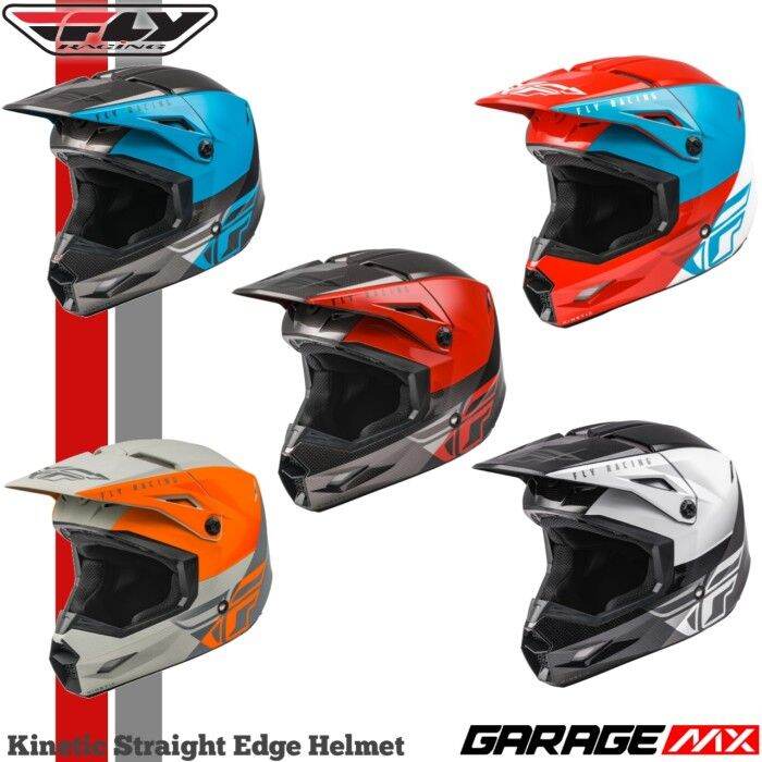 HELM MOTOCROSS TRAIL FLY KINETIC STRAIGHT - M | Lazada Indonesia