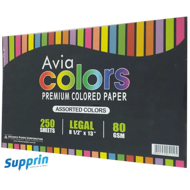 [LnJ] Avia Colors Premium Colored Paper Assorted Long | Lazada PH