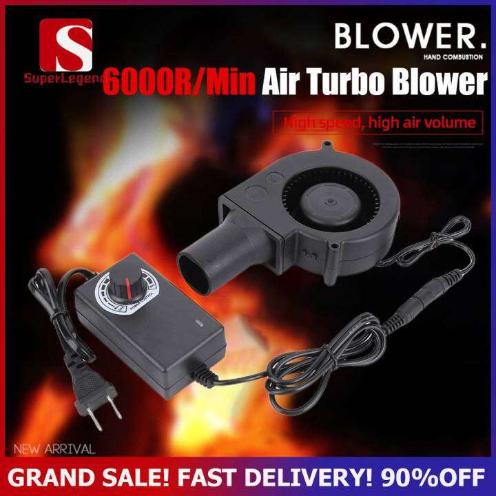 AC 110V 220V Handheld Electric BBQ Air Blower US Plug Charcoal Grill ...