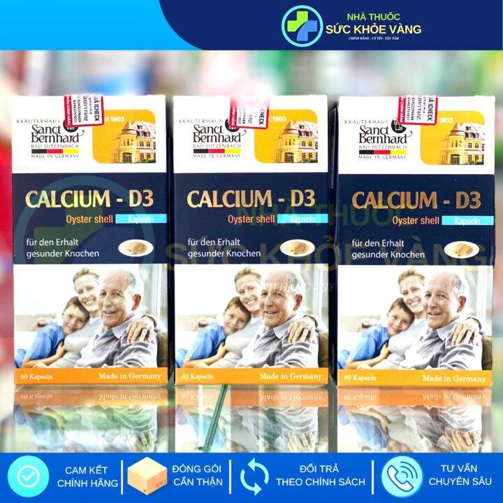 Calcium D3 Kapseln - Viên Uống Bổ Sung Canxi, Vitamin D3, Bảo Vệ và Phát Triển Xương Khớp Toàn ...