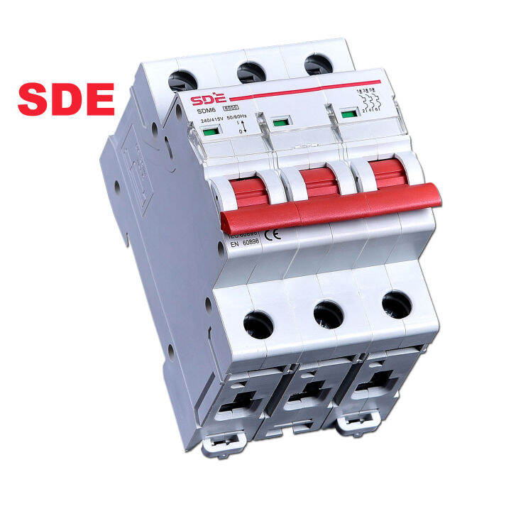 SDE SMDS Series Mini Circuit Breaker 10/16/20/32/40/50/63 AMP 3 POLE ...