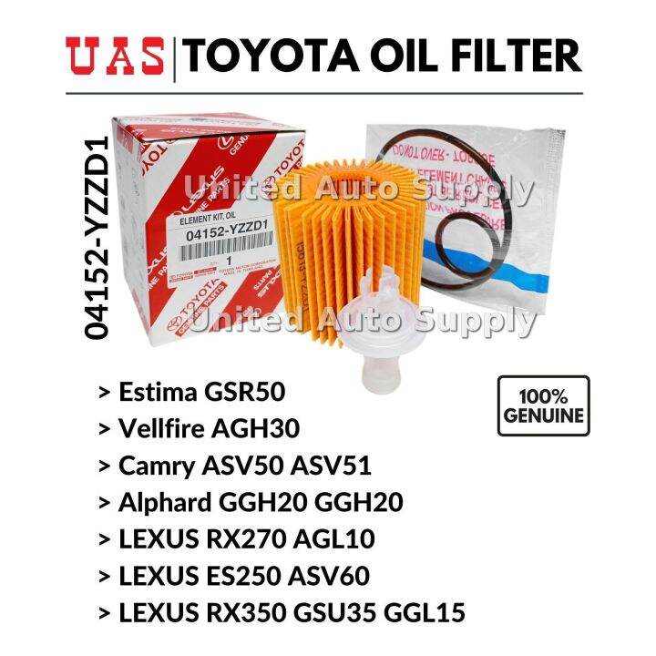 TOYOTA Oil Filter For Alphard Camry Estima Vellfire Lexus ES250 RX350 ...