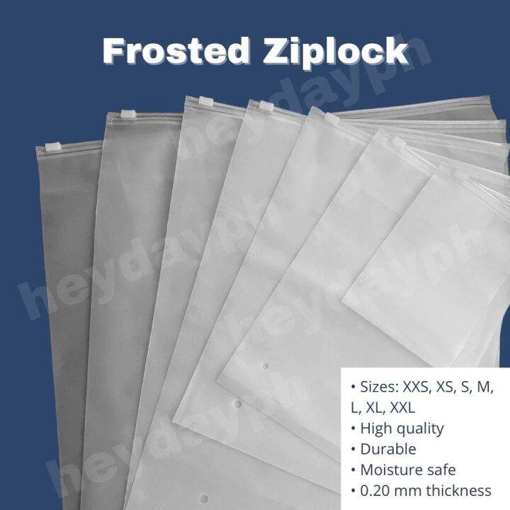 Frosted matte zip lock pouch organizer packaging bag storage for ...