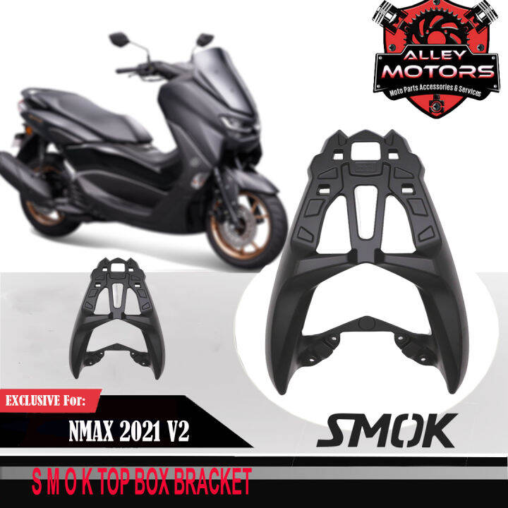 S M O K TOP BOX BRACKET NMAX 2021 V2 By Alley Motors | Lazada PH