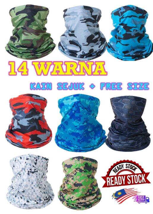 (READY STOK) BUFF MANCING FACE BUFF SARUNG MUKA KAIN SEJUK SCARF BAND ...