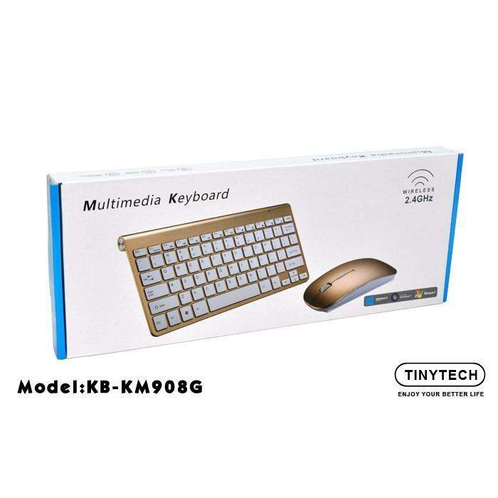 TINYTECH 2.4 GHZ WIRELESS USB KEYBOARD & MOUSE COMBO SET (KB-KM908G) | Lazada