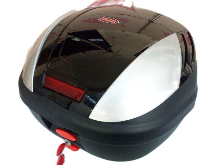 BOX BARANG KMI 702 REAR BOX UNIVERSAL MOTOR HITAM 35 LITER | Lazada ...