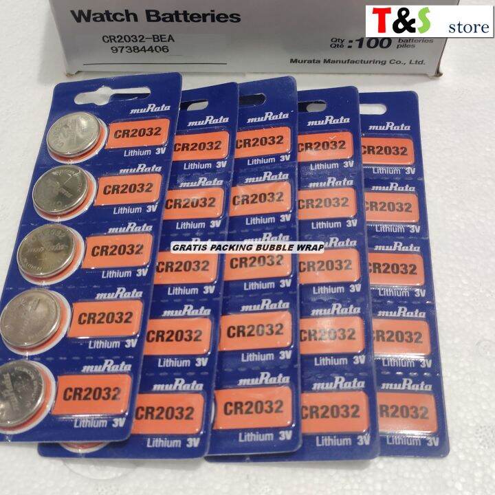 BATU BATRE MURATA CR 2032 CR-2032 BATTERY BATERAI ORIGINAL. | Lazada Indonesia