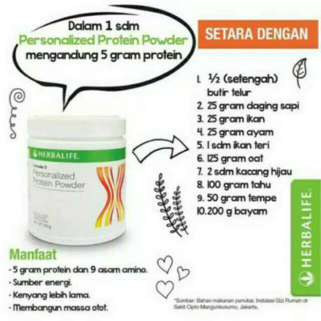 PPP Herbalife Whey Protein, penambah massa otot dan pembakar Lemak original | Lazada Indonesia