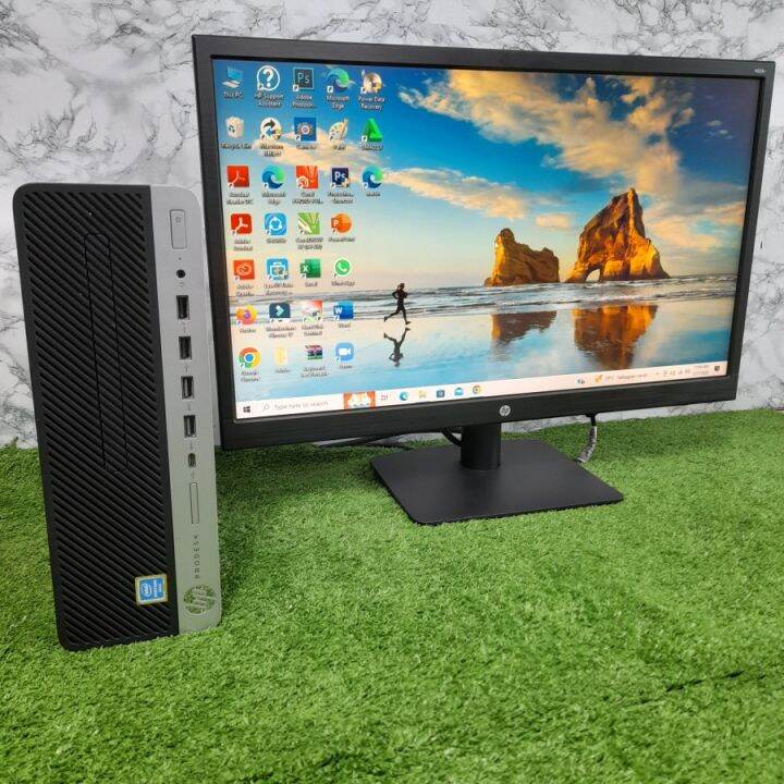 PAKET PC HP PRODESK 600 G3 SFF Gen 7Th RAM 32GB HDD 1 TB + SSD 265 GB ...