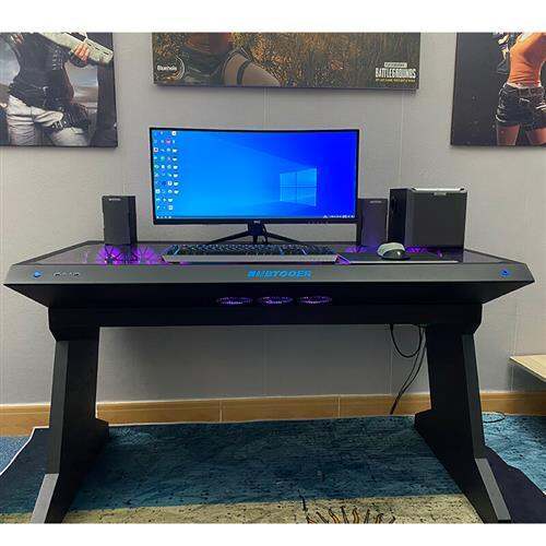 Piano-style esports integrated table Btooer computer case integrated ...