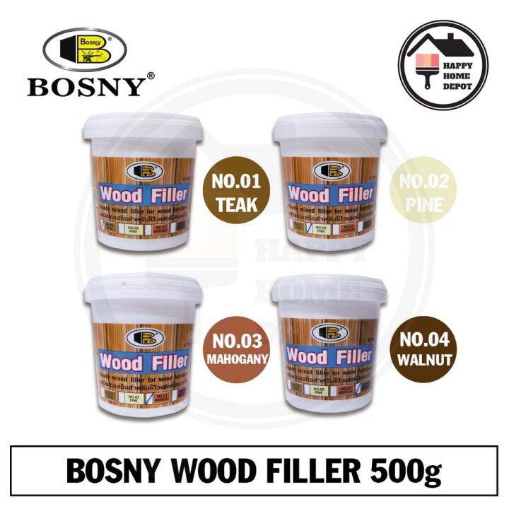 PackL BOSNY WOOD FILLER 500g | Lazada PH