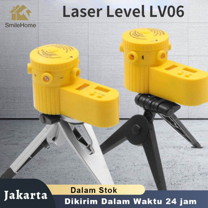 Laser Level Line Alat Ukur Garis Siku Sudut Titik Leveling Lurus ...