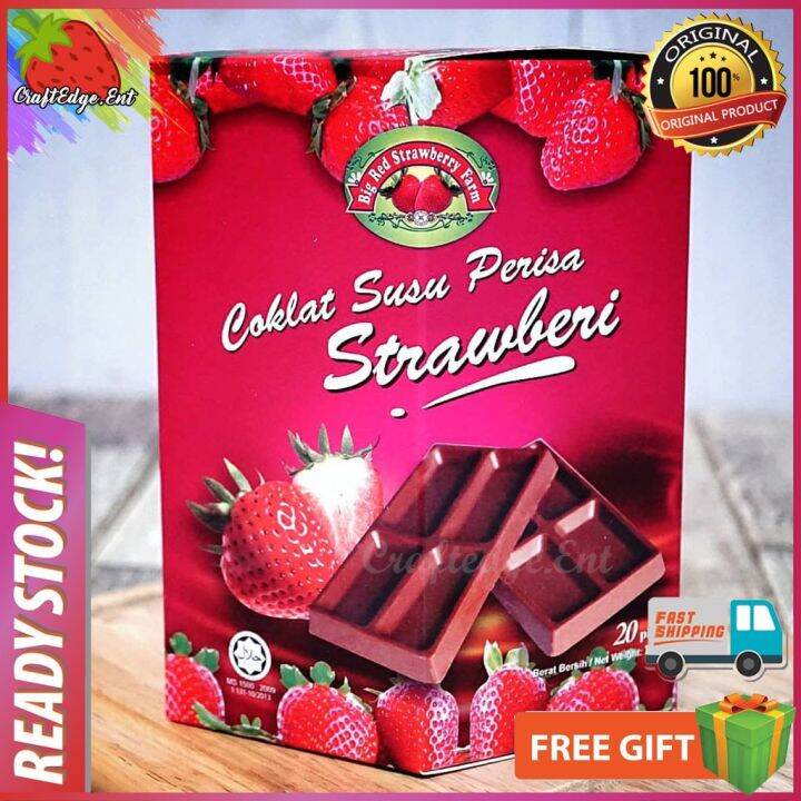 COKLAT SUSU STRAWBERI STRAWBERRY CHOCOLATE FROM BIG RED CAMERON ...