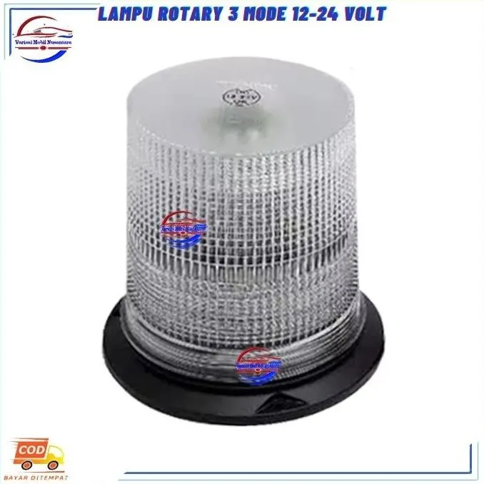 Lampu Rotary Rotari Blitz Peringatan Atap Led Variasi Mobil Ambulan Truk Truck Fuso 12-24 Volt ...