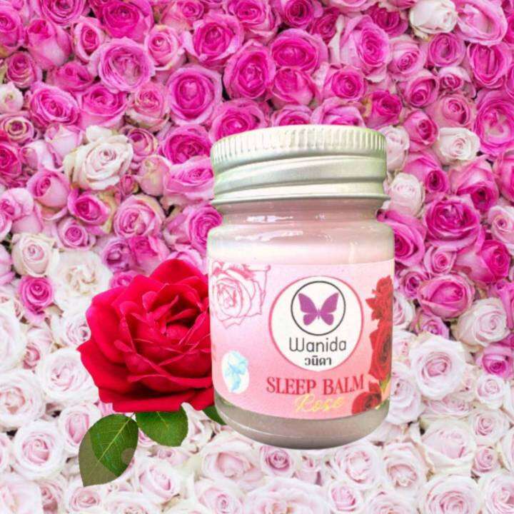 Rose Balm บาร์มกุหลาบ วนิดา ผ่อนคลาย นอนหลับ 20 กรัม สูตรเย็น | Lazada ...
